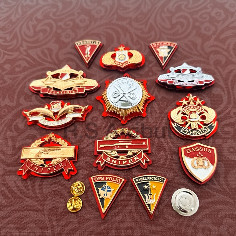 Jual Pin Roda Sabhara / Perintis / Penyidik Pembantu / Dalmas / Sniper ...