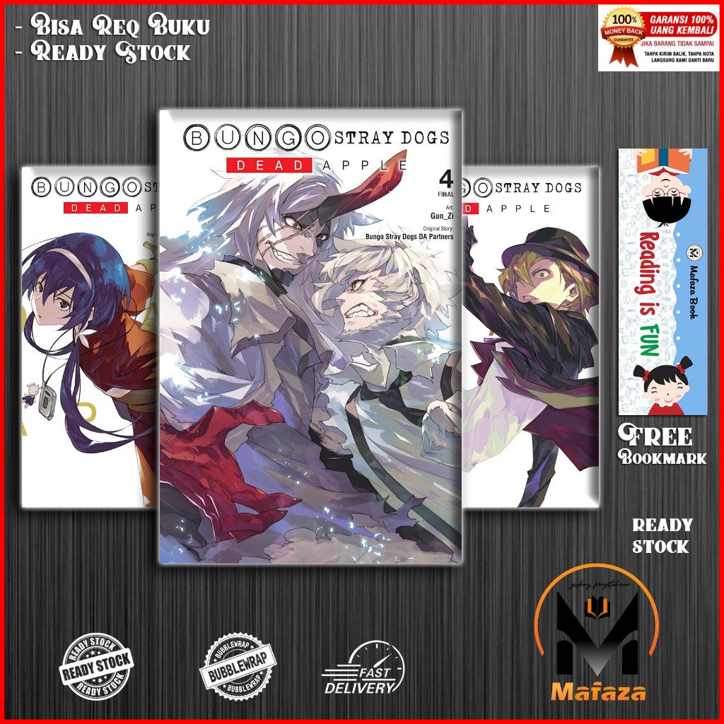 Jual Komik Bungo Stray Dogs: Dead Apple (4 book series) by Gun_Zi (English) | Shopee Indonesia