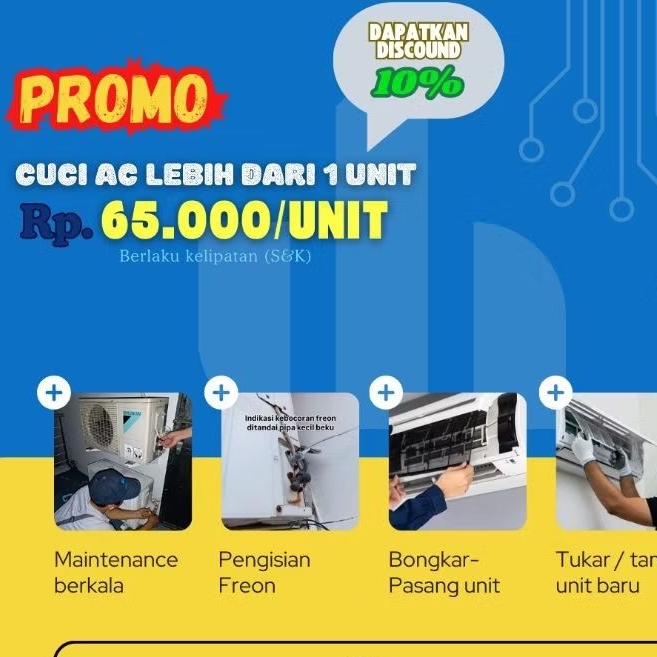 Jual Cuci AC Jabodetabek | Shopee Indonesia