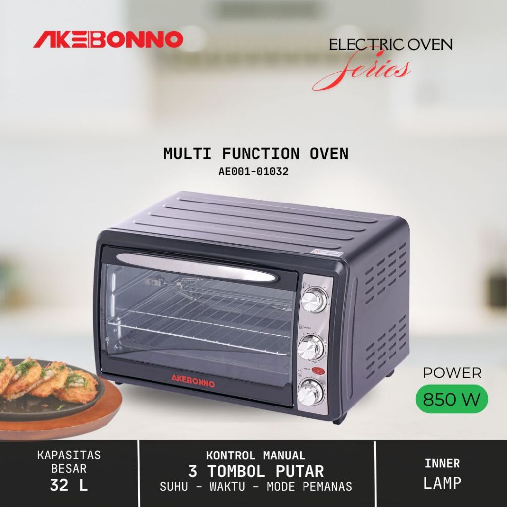 Jual AKEBONNO ELECTRIC OVEN UKURAN 23 & 32 LITER / OVEN LISTRIK 750 LOW ...
