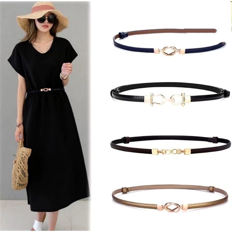 Jual Ikat Pinggang Sabuk Cewek Adjustable Gamis Wanita Gesper Kulit Tali Kecil Belt Korea ...