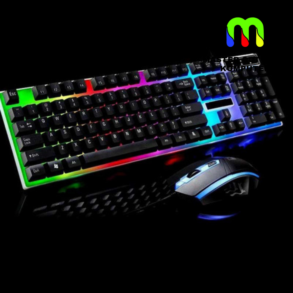 Jual G21B Set Keyboard + Mouse Kabel USB Keyboard Mouse Gaming RGB USB ...