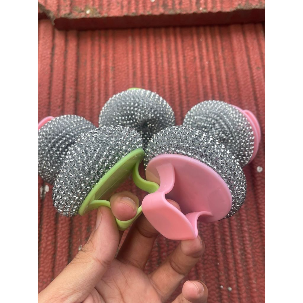 Jual Spon Kawat Cuci Piring Stainless Steel Spons Dapur Kawat Dengan ...