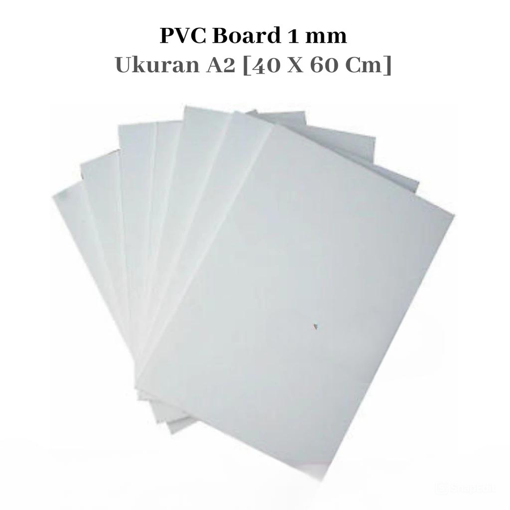 Jual PVC LEMBARAN / PVC BOARD 1MM / PVC FOAM BOARD 40X60CM 1MM / PAPAN ...