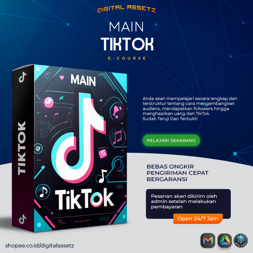 Jual [EC25] MAIN TIKTOK - Belajar Tik Tok Terlengkap - Course | Shopee ...