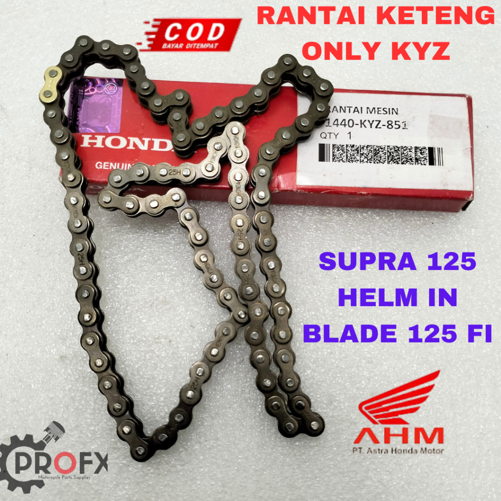 Jual RANTAI KETENG HONDA KYZ SUPRA X 125 HELM IN BLADE 125 FI ORIGINAL ...