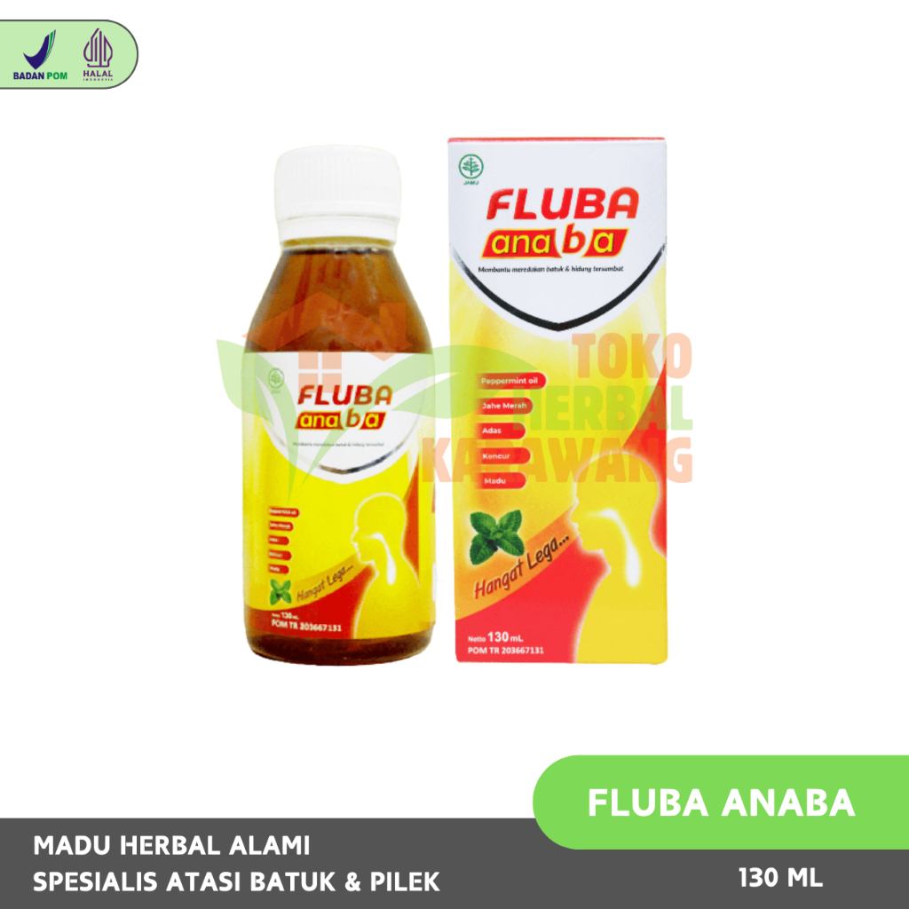 Jual Madu Fluba Anaba 130ml - 3X Ampuh Atasi Flu, Batuk, Pilek Untuk ...