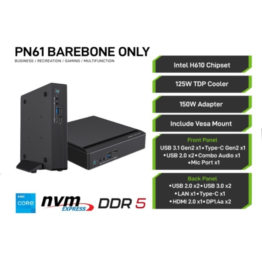 Jual Gamemax PN61 Desk Mini PC | Shopee Indonesia