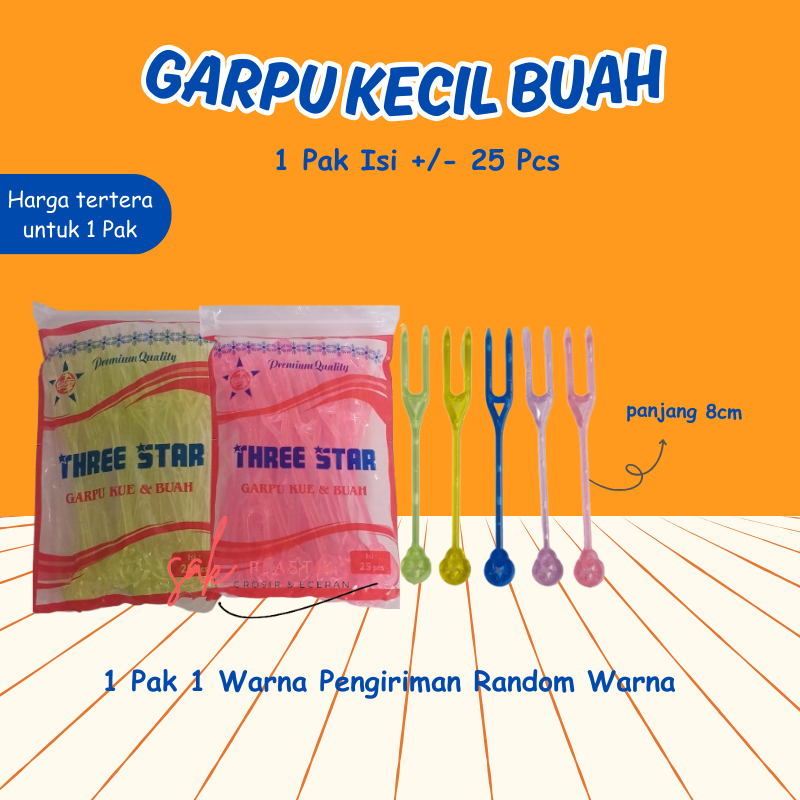 Jual Garpu Mini Plastik Kecil Buah Kue Ulang Tahun Isi 25 Pcs | Shopee ...