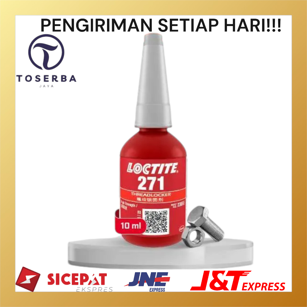 Jual LOCTITE 271 10ML ORIGINAL - LEM BAUT LOCTITE 271 10 ML | Shopee ...
