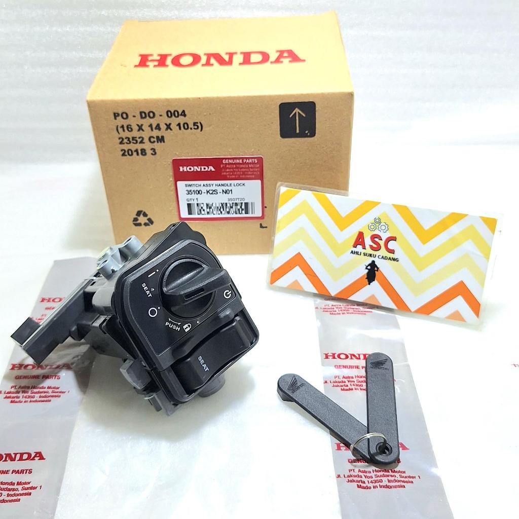 Jual KUNCI KONTAK KEYLESS HONDA VARIO 160 STYLO 160 VARIO 125 K2V BARU SET HANDLE LOCK 35101-K2S ...