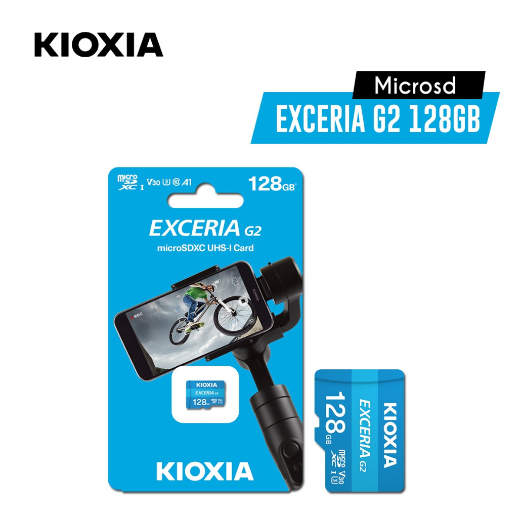 Jual KIOXIA microSD EXCERIA G2 128GB 4k Read 100MB/s Write 50MB/s Japan Quality Garansi Resmi 5 ...