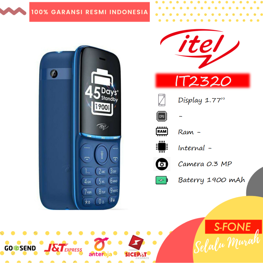 Jual ITEL IT2320 IT-2320 - Dizo Star 300 HP Candy Bar Tulalit Garansi Resmi | Shopee Indonesia