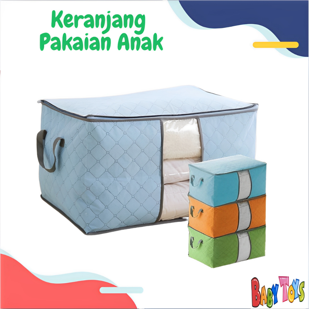 Jual BabyToys Keranjang Pakaian Baju Bayi / Tempat Penyimpanan Storage ...