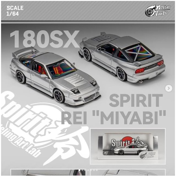 Jual MT6407A4 - MICRO TURBO Custom Nissan 180sx Metallic Silver ...