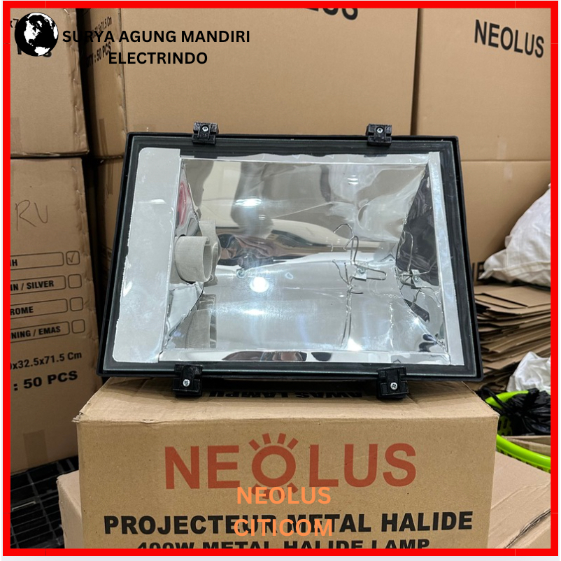 Jual Kap lampu Sorot kap hpit 250w/400w (Neolus) Satu Set | Shopee ...
