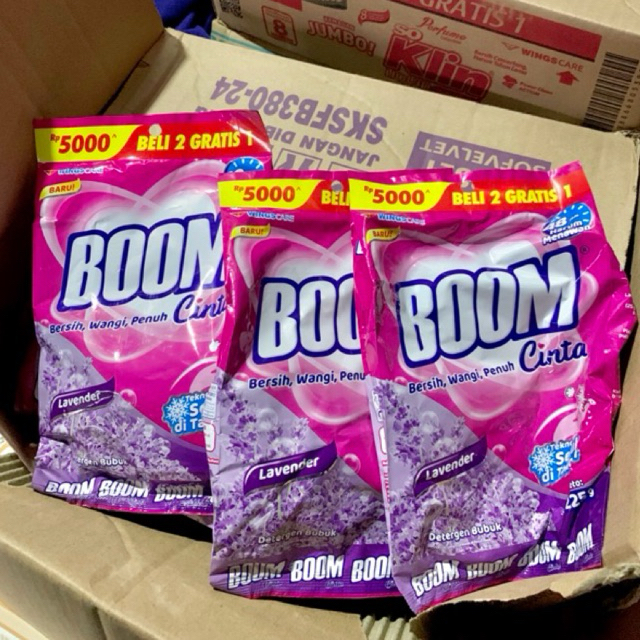 Jual BOOM CINTA BELI 2 GRATIS 1 Sabun cuci pakaian/ detergen Boom ...
