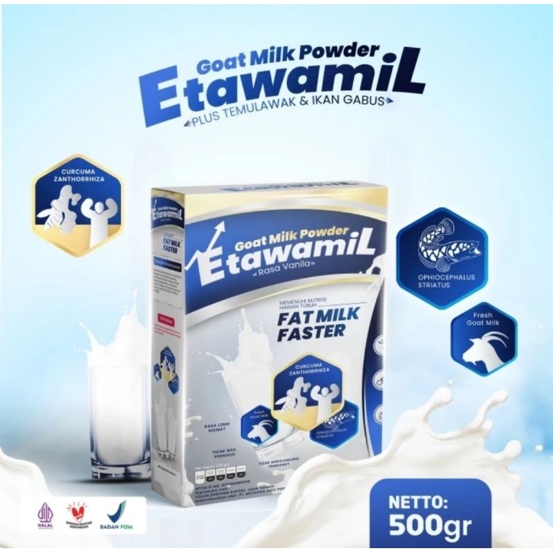 Jual Etawamil Weight Gain 500gr Fat Milk Faster susu penggemuk badan | Shopee Indonesia