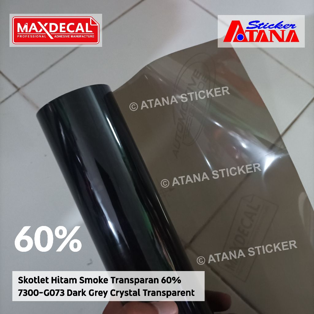 Jual Skotlet Hitam Transparan Maxdecal Black Smoke Stiker Hybrid Dark Muda Tua Bening Gelap ...