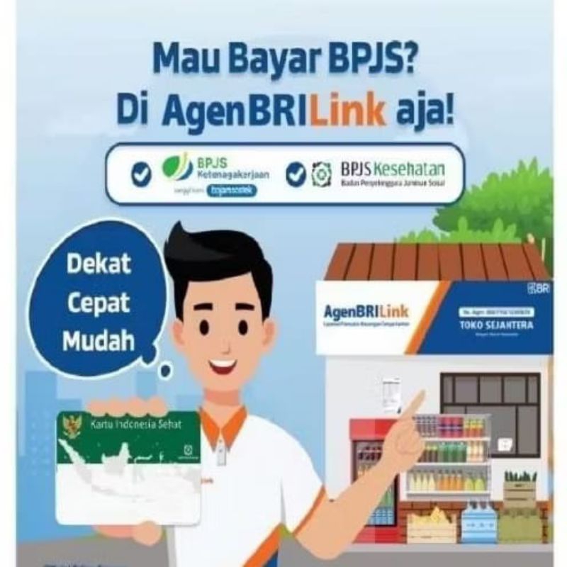 Jual STIKER VINYL POSTER AGEN BRILINK UKURAN : 40x60 CM | Shopee Indonesia