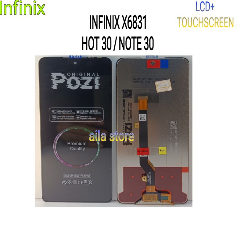 Jual LCD INFINIX HOT 30/NOTE 30/X6831 0RIGINAL P0ZI FULL SET | Shopee ...