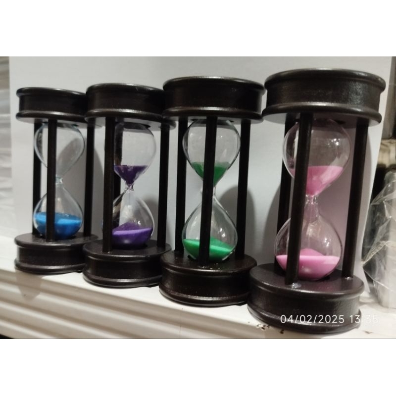 Jual Jam Pasir Bulat Antique Wood Sand Clock Retro Hourglass Timer-5 ...