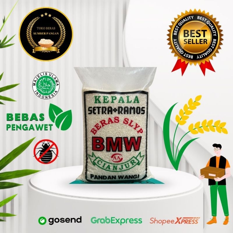 Jual Beras BMW Cianjur 5Kg 10Kg 20Kg | Shopee Indonesia