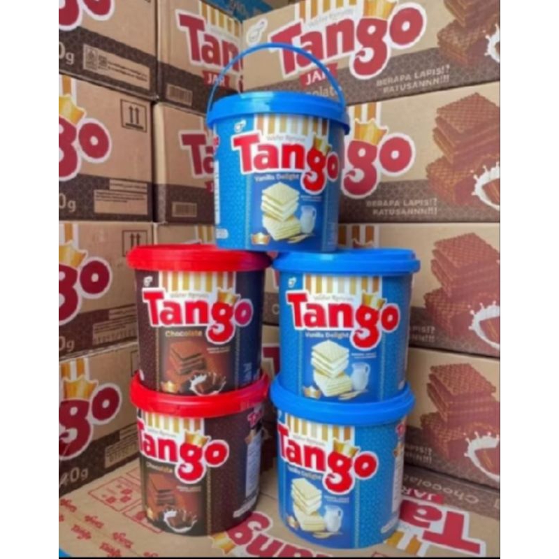 Jual Tango Jar Timba Chocolate/Vanila 240gr Wafer Tango Timba Jajan ...