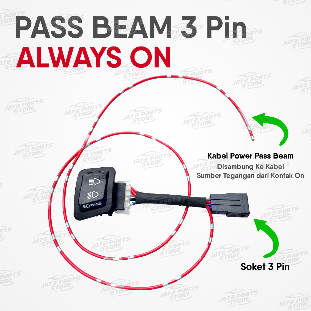 Jual Saklar Pass Beam Dim 3 Mode Beat Karbu FI Vario 110 Supra X 125 ...