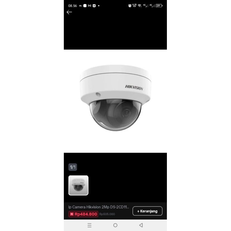 Jual Ip Camera Hikvision 2Mp DS-2CD1121G0-I Dome Indoor | Shopee Indonesia