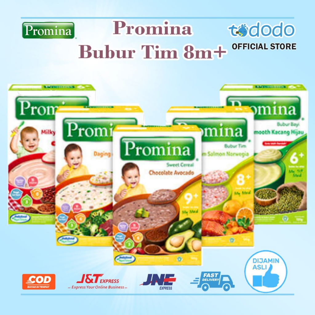 Jual Bubur Tim Bayi MPASI 8 Bulan Promina Bubur Tim Box 8+ 100gr ...