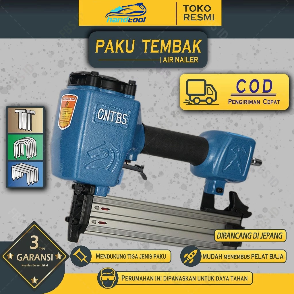 Jual Reaim Mesin Paku Tembak F30 Pneumatic Nailer Tembak angin Air nailer gun Air Nailer ...