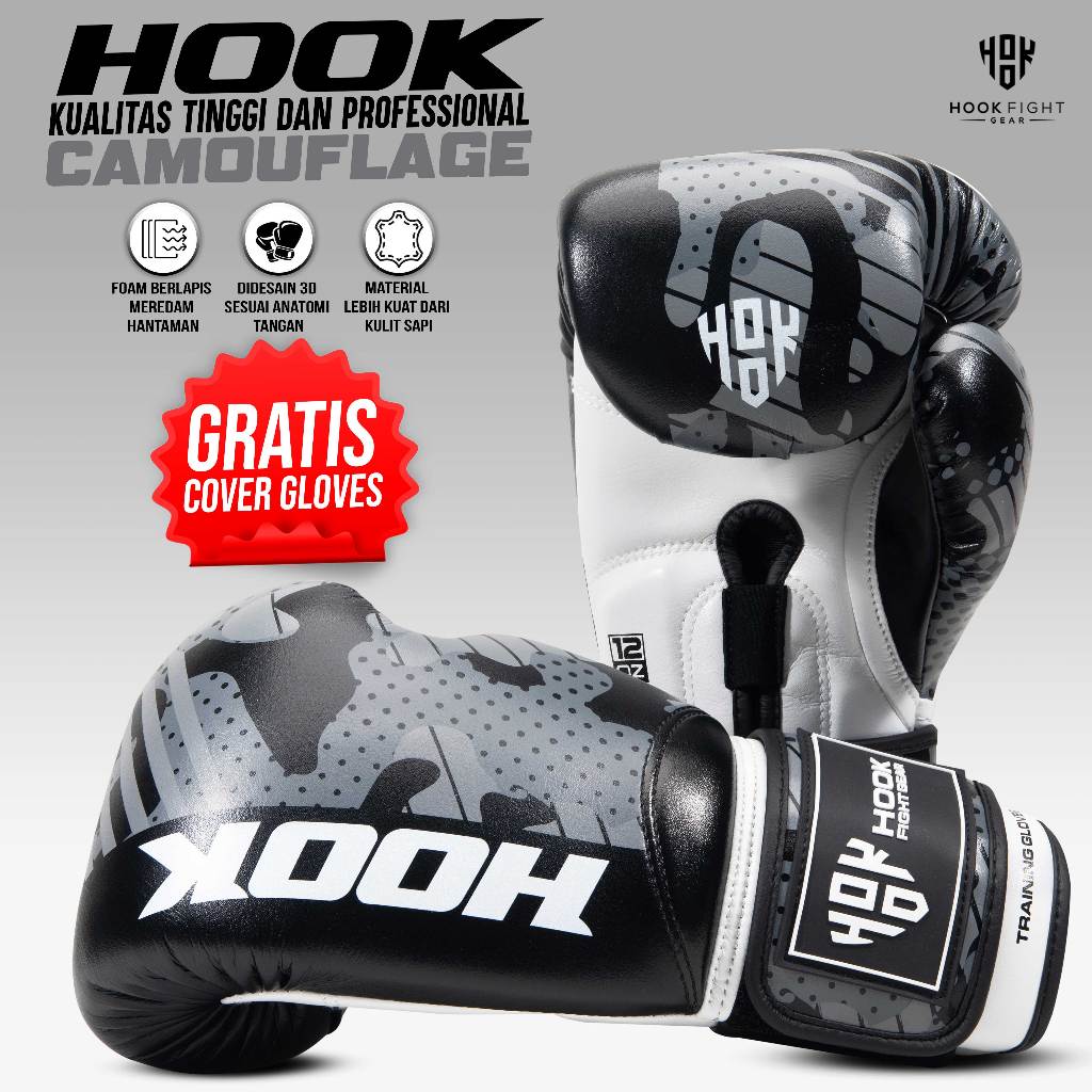 Jual Boxing Gloves Hook Sarung Tangan Tinju Gloves Muaythai Training ...