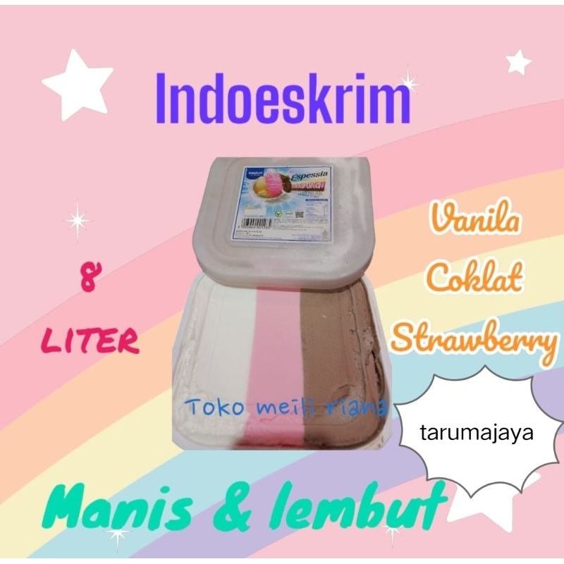 Jual eskrim indoeskrim 8 liter ice cream bucket indoeskrim espessia ...