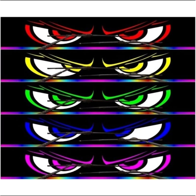 Jual 2 pc Stiker mata Viral sticker strobo mata hologram Bahan Super ...
