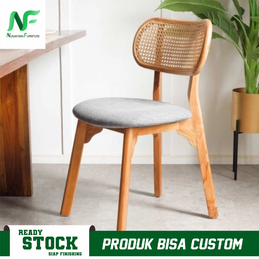 Jual KURSI CAFE ROTAN KURSI KACANG FINISHING KURSI KAPSUL KURSI CAFE MINIMALIS KURSI MAKAN KURSI ...