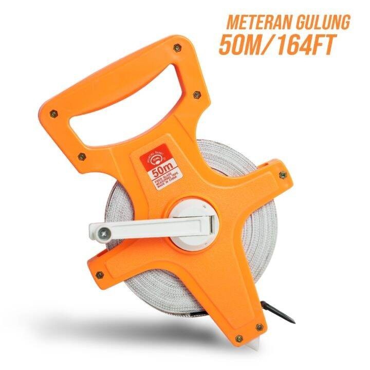 Jual Top Max Meteran Fiber 50 Meter Meteran Roll Gulung / Meteran ...
