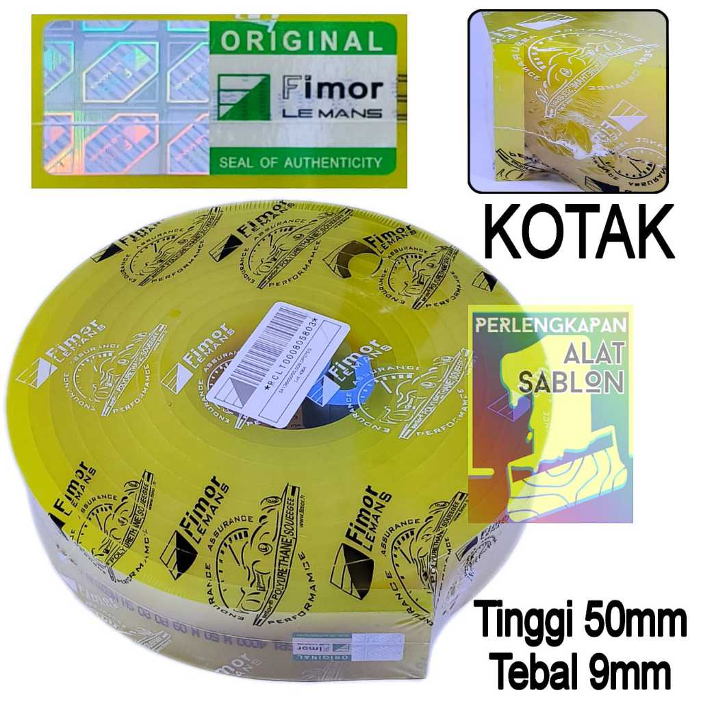 Jual KARET RAKEL SABLON FIMOR KUNING KOTAK 9MMX50MM 1 ROLL | Shopee ...