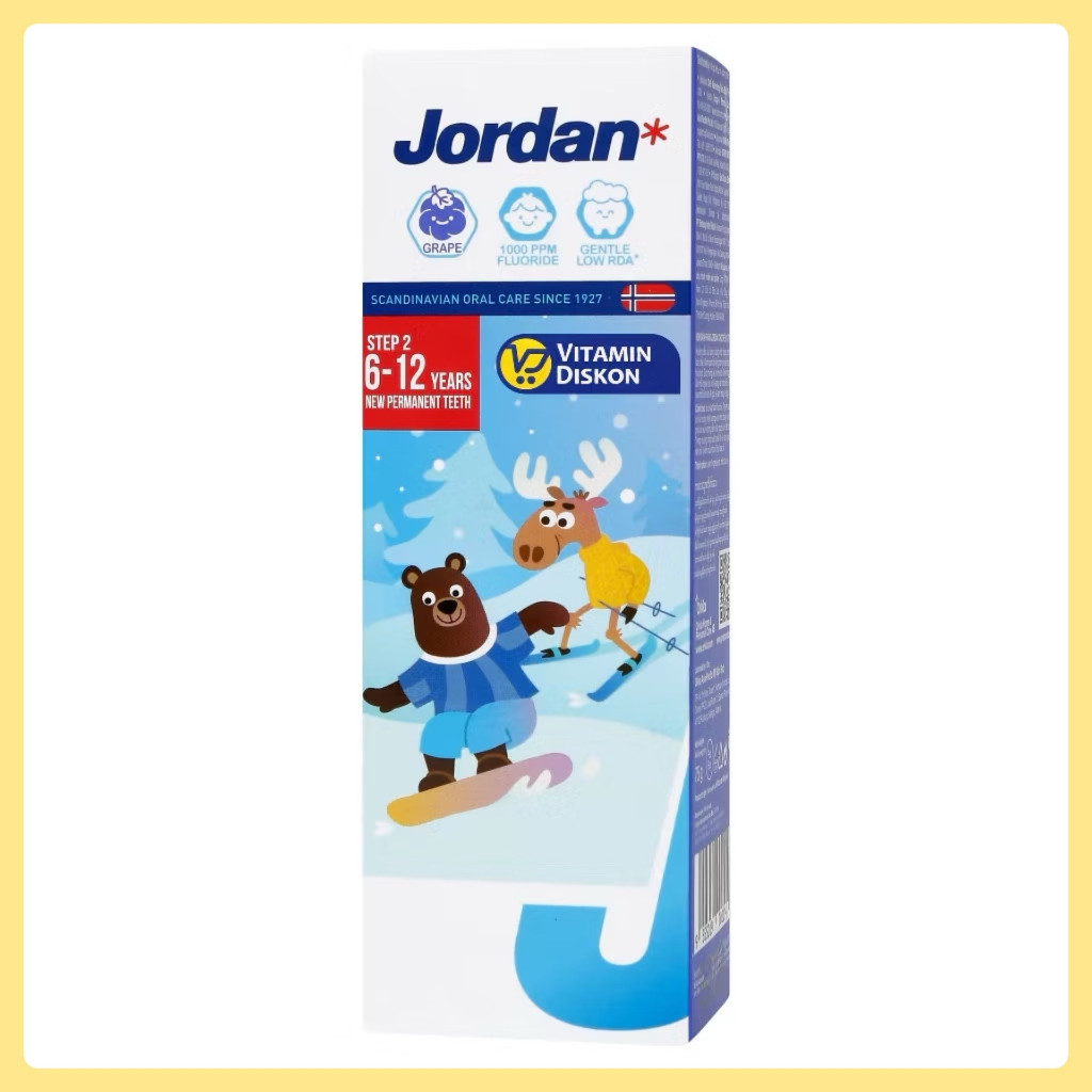 Jual Jordan Kids Toothpaste New Permanent Teeth Step 2 (6-12 Years) 75G ...