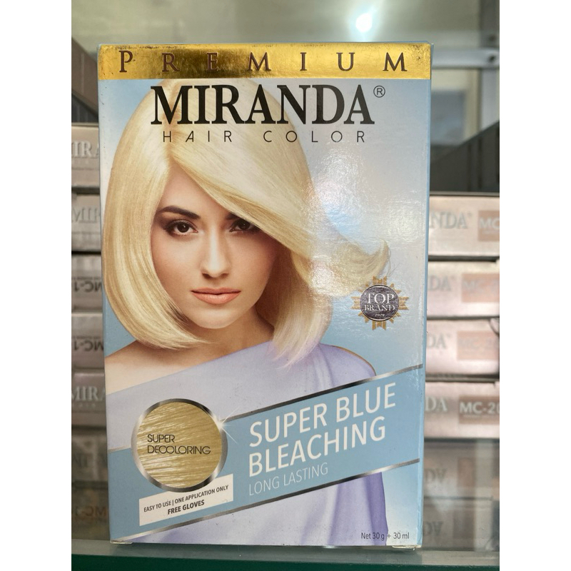 Jual Miranda Premium Super Blue Bleaching Hair Color | Shopee Indonesia