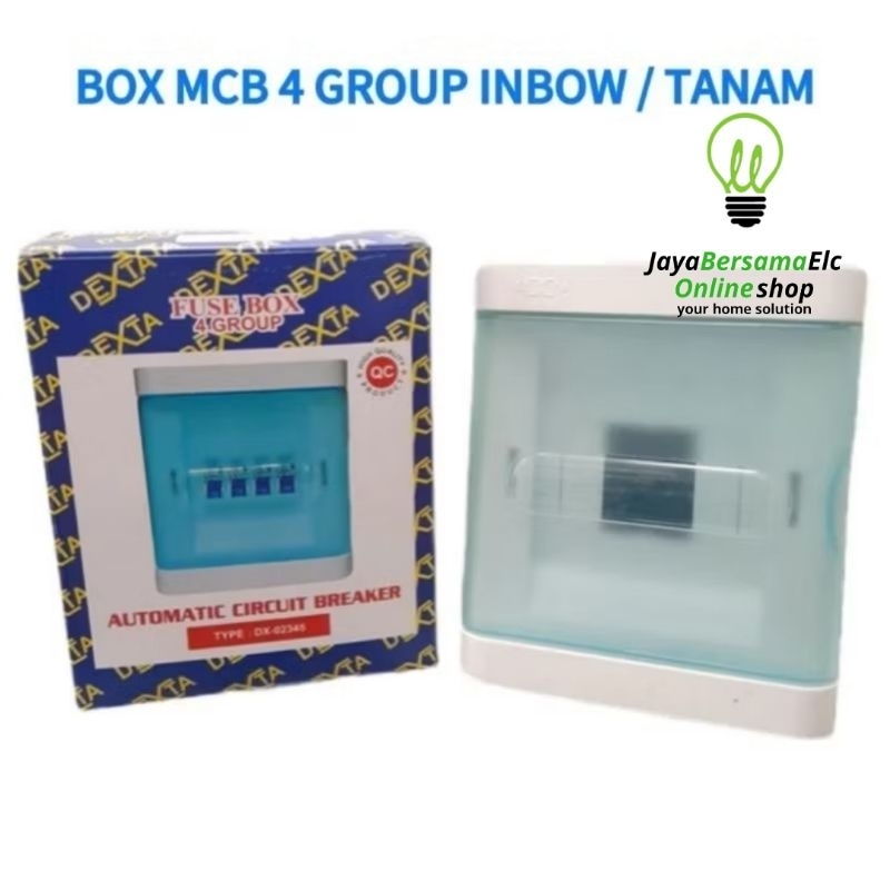 Jual BOX MCB DEXTA 4 GROUP INBOW / TANAM, pengaman MCB, rumah MCB 4 ...