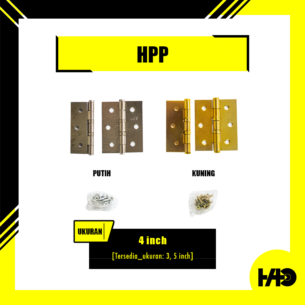 Jual Engsel Plat Besi Pintu/Jendela ukuran 4 inch (10 cm) -HPP ...