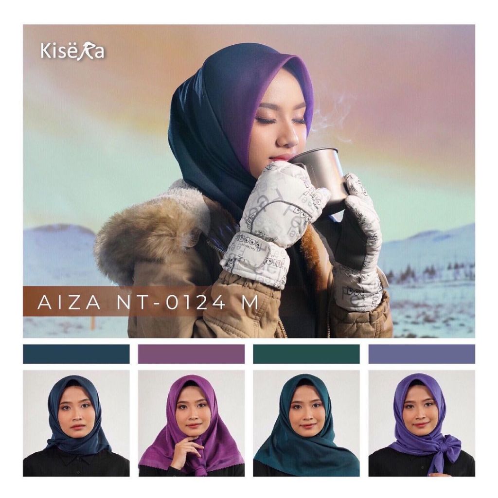 Jual Kisera Official | AIZA 124 - 128, 308 | Satu Kerudung Empat Warna | Kerudung Bolak-Balik ...