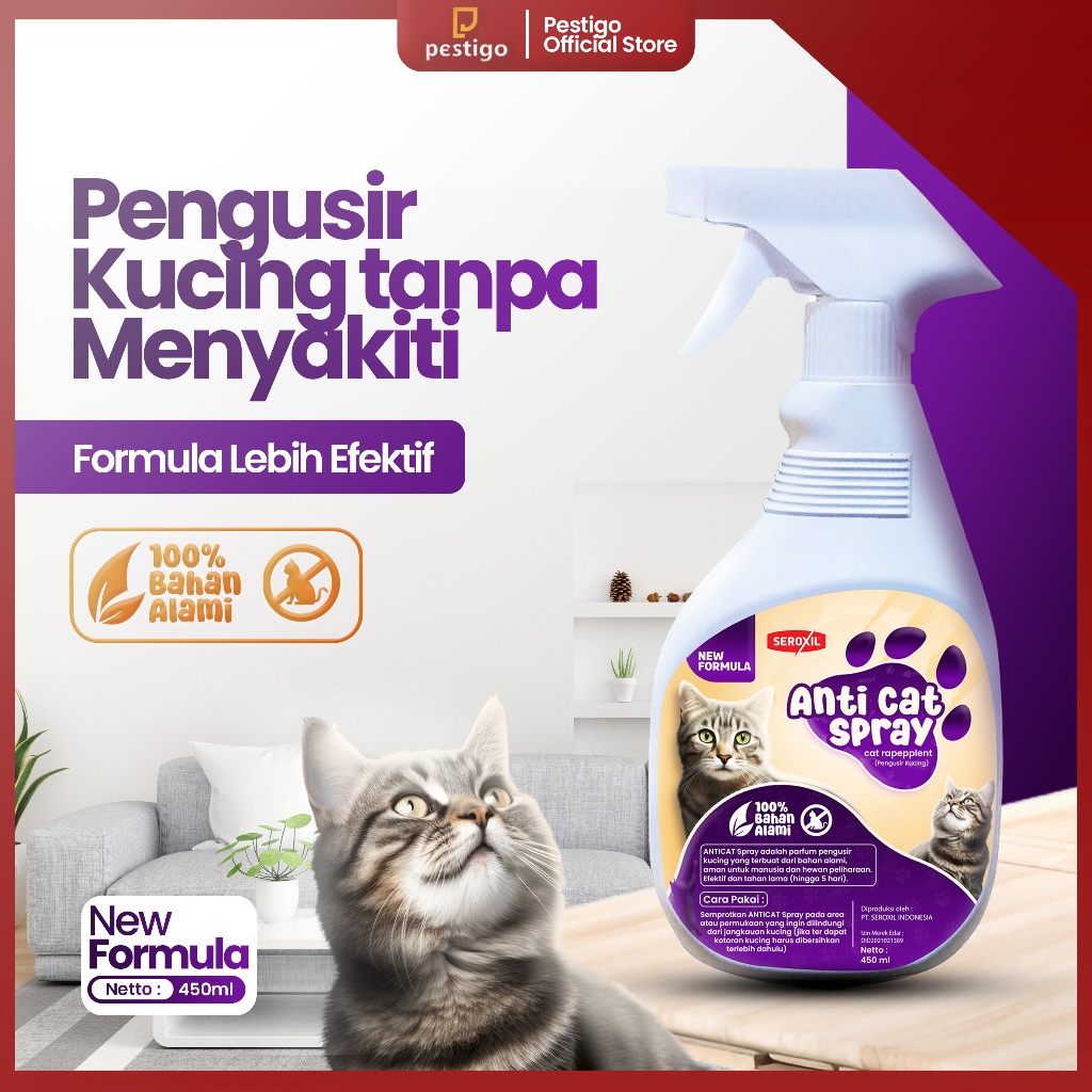 Jual Anti Cat Spray / Parfum Pengusir Kucing Liar - Seroxil 500ml ...
