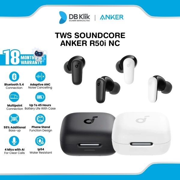 Jual TWS Soundcore Anker R50i NC - True Wireless Earbuds Soundcore R50i ...