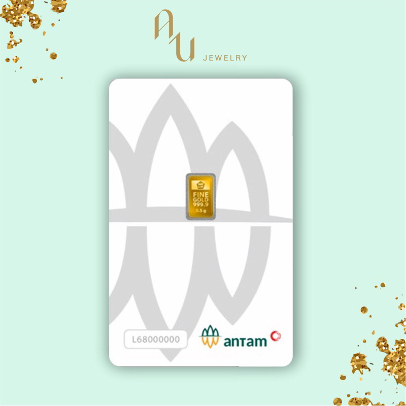 Jual Logam Mulia Emas Antam 0,5 gram Certieye | Shopee Indonesia