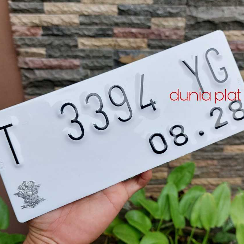 Jual PLAT NOMOR MOTOR FONT BARU DAN FONT LAMA PAKE LOGO-BAUT TANAM ...