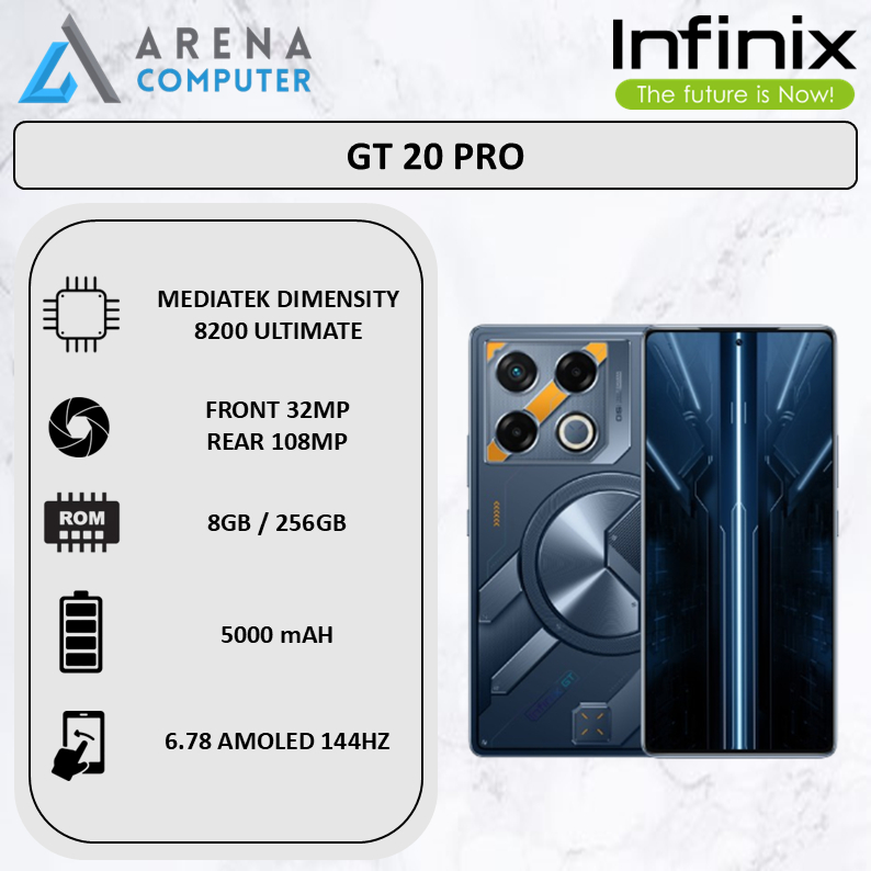 Jual Infinix GT 20 Pro 5G 8GB 256GB - Mediatek Dimensity 8200 Ultimate - AMOLED 144Hz | Shopee ...