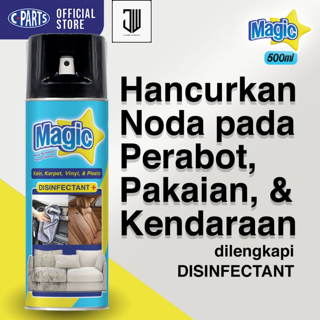 Jual Pembersih Interior MAGIC Multi Purpose Foam Cleaner 450ml | Shopee ...