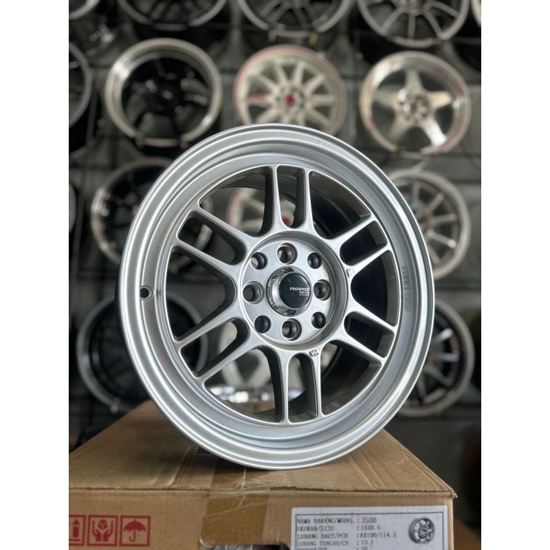 Jual velg mobil enkei rpf r15 hyper silver lebar 7 et40 kondisi baru | Shopee Indonesia
